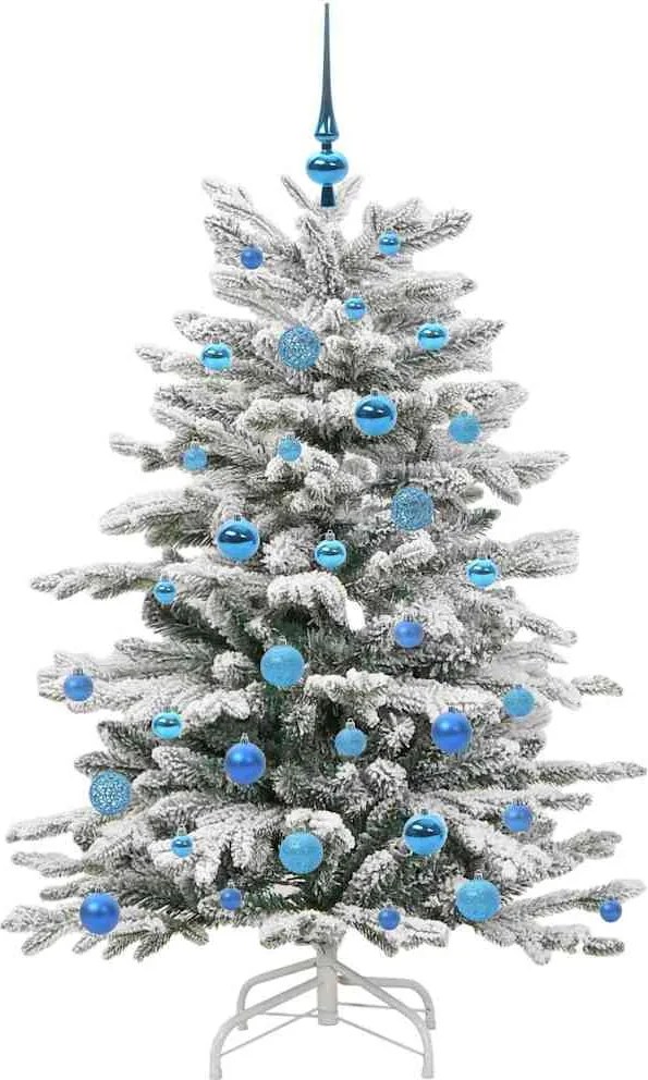 Umělý Skládací Vánoční Strom Bílá 150 cm PE a PVC 3395638