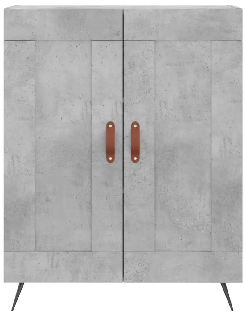 Skříň highboard betonově šedá 69,5x34x180 cm kompozitní dřevo,  3198317