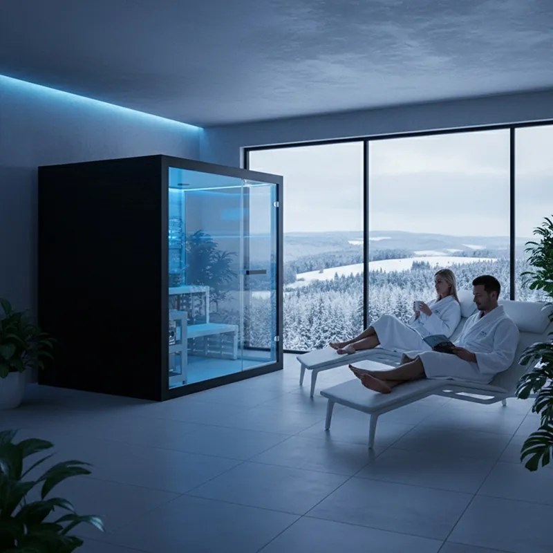BPS-koupelny Finská sauna Relax HYD-6718 150x140, 3 osoby