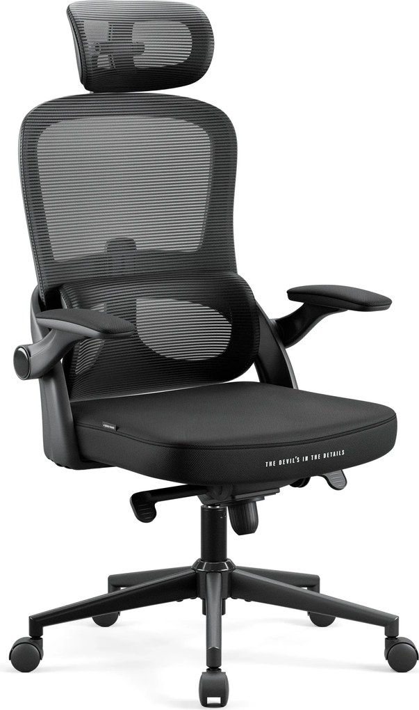Ergonomická kancelářská židle Diablo V-Light: černá