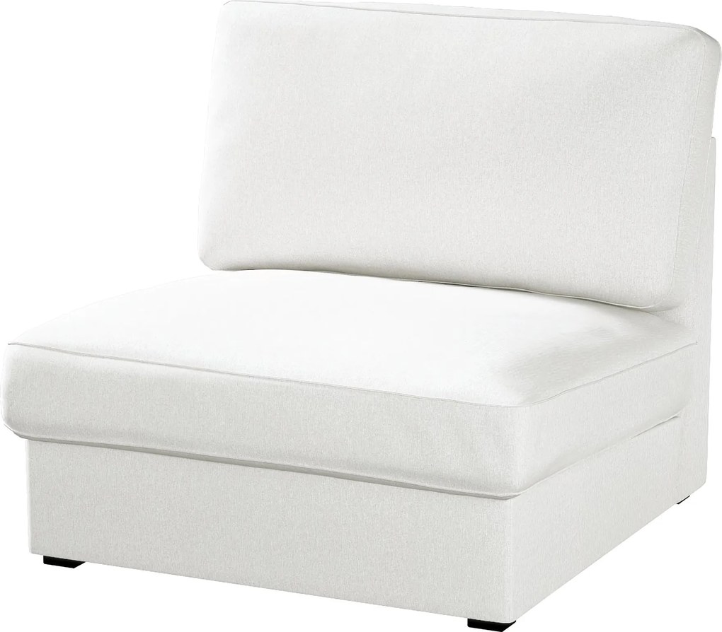 Potah na neskládací křeslo IKEA Kivik barva krémová látka pletený vzor