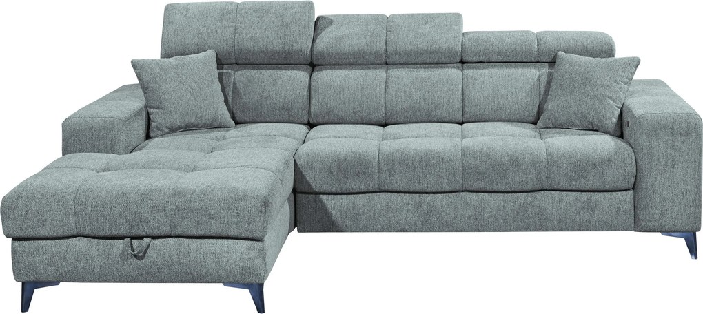 XXXLutz ROHOVÁ SEDAČKA, textil, světle modrá MID.YOU - Sedací soupravy - 002220047412