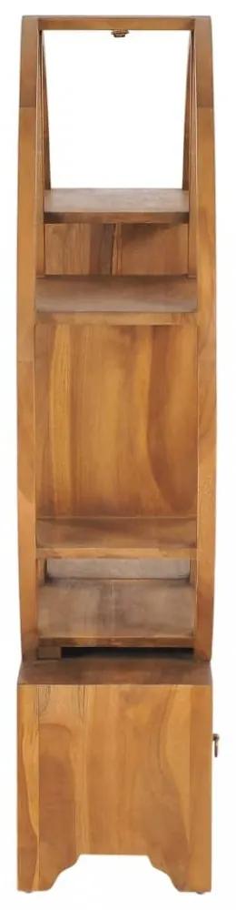 Skříňka s policemi teakové dřevo Dekorhome