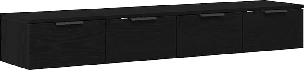 Nástěnná skříň 2 ks Černý dub 68 x 30 x 20 cm Kompozitní dřevo 3333074