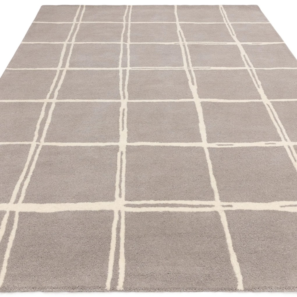Tribeca Design Kusový koberec Swans Grid Silver Rozměry: 120x170 cm
