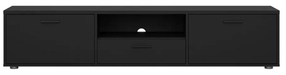 Černý TV stolek 177x38 cm Media – Tvilum