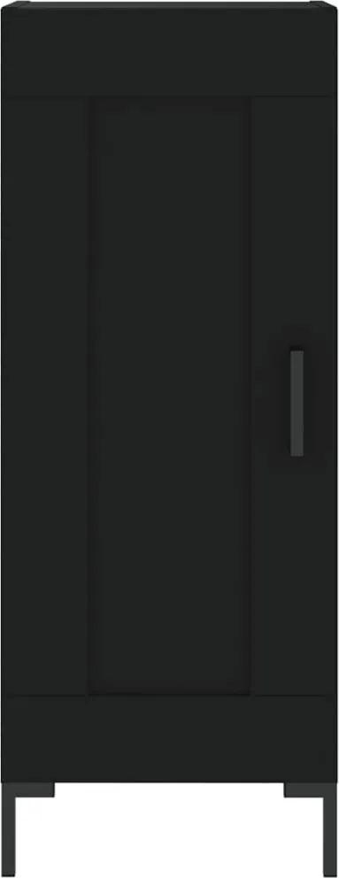 vidaXL Skříň highboard 34,5x34x180 cm kompozit [3199490] Barva: Černá
