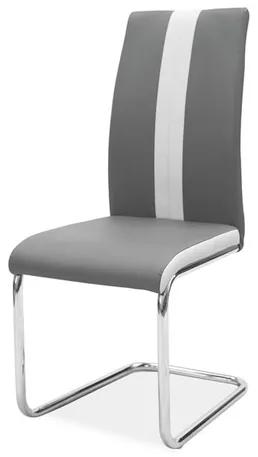 Signal Židle H200 chrom/šedá