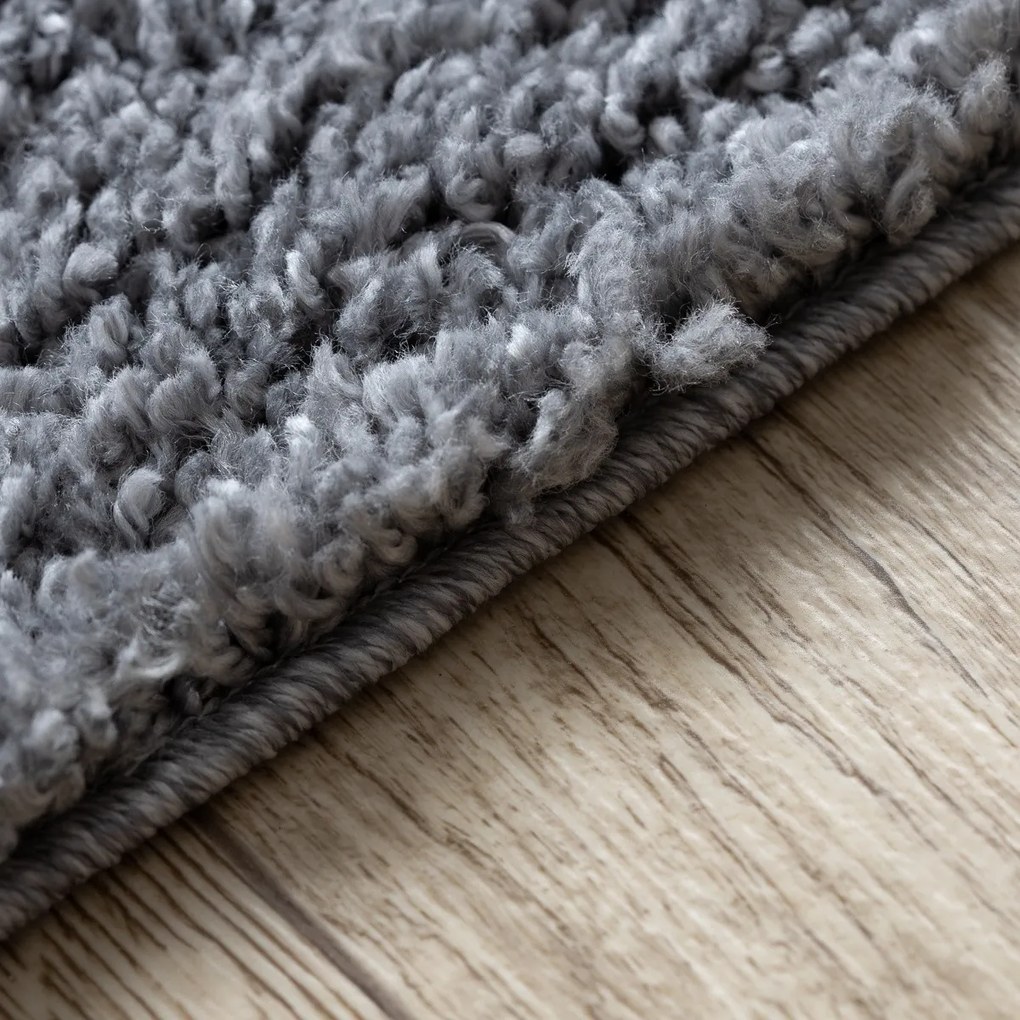 Dywany Łuszczów, Kusový koberec Berber 9000 light grey, 140x190, šedá, obývací pokoj