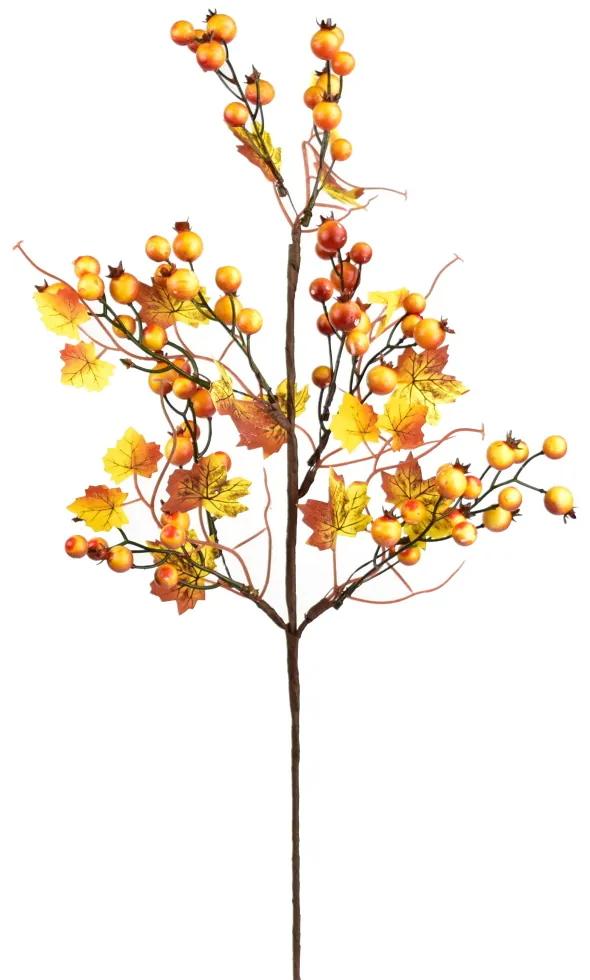 Větvička podzimní se šípky 60 cm
