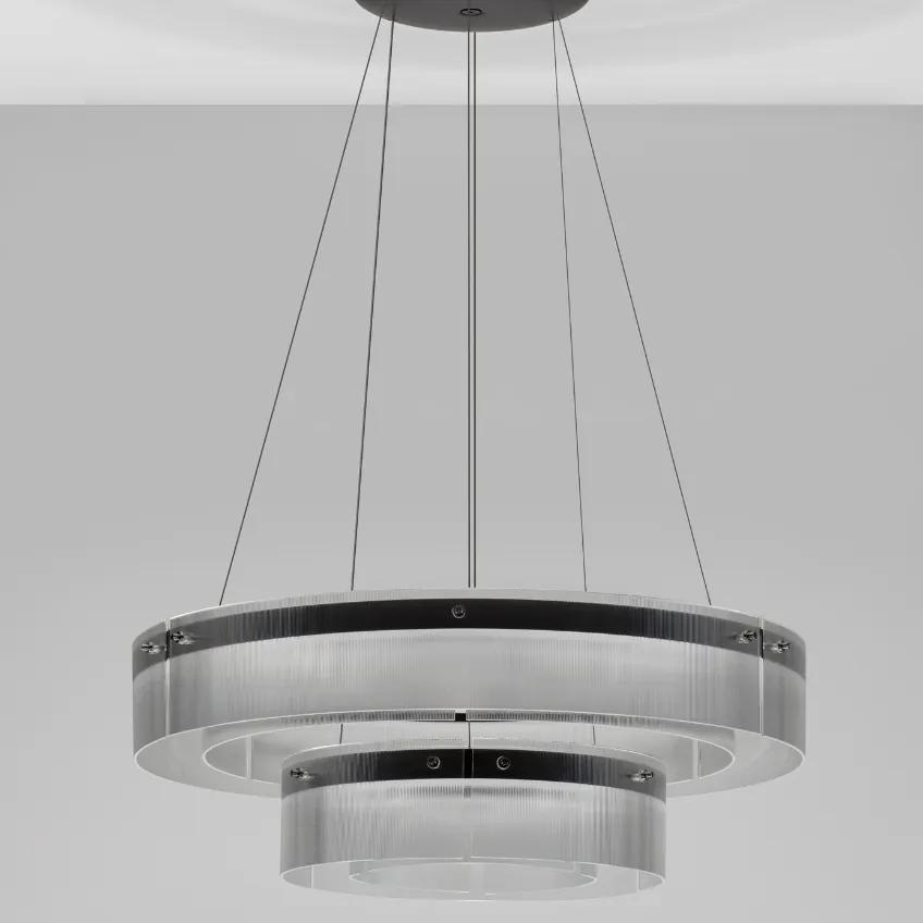 Skleněné závěsné LED světlo Nova Luce Pauline 70 cm