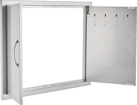 BBQ přístupová dvířka, 787 × 609 mm dvojitá venkovní kuchyňská dvířka – BH-016
