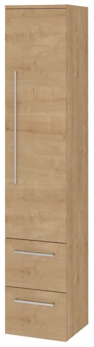 Mereo, Mereo Bino, koupelnová skříňka vysoká 163 cm, pravá, dub Arlington, MER-CN628