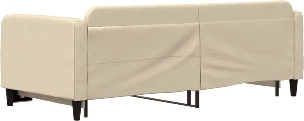 Válenda s přistýlkou krémová 90 x 200 cm textil 3196820