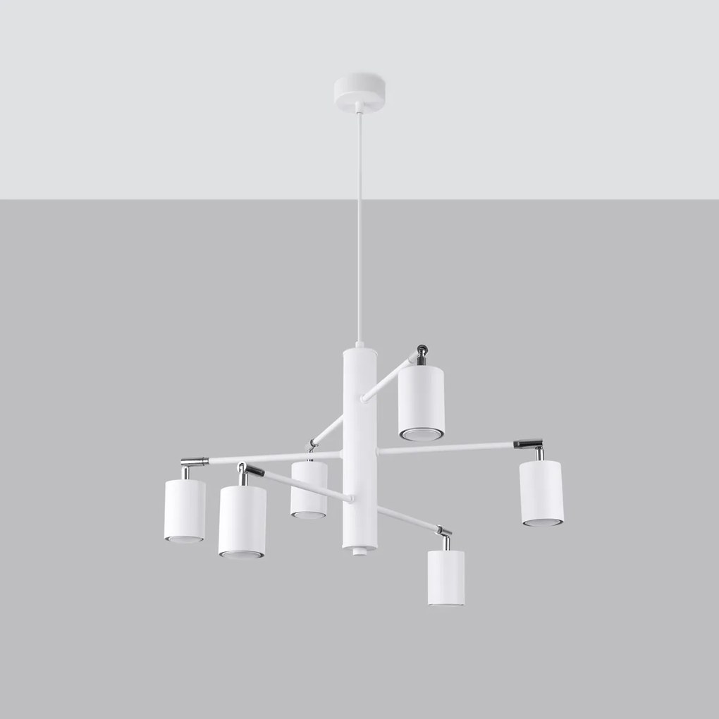 Sollux Lighting Lustr LEMMI 6 bílý