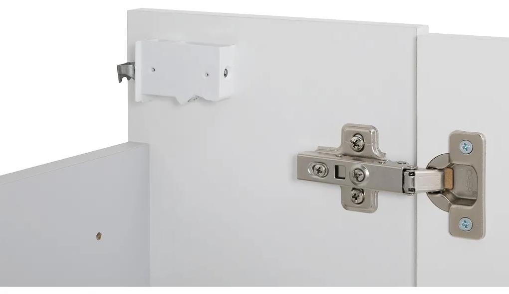 BPS-koupelny Koupelnová skříňka s keramickým umyvadlem Swing W 60/22, bílá