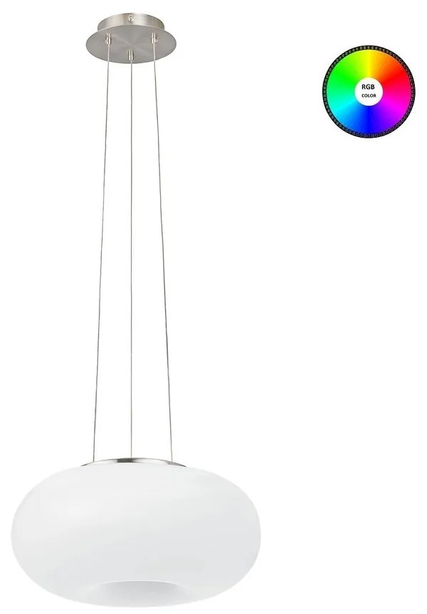 Eglo 98372 OPTICA-C- Závěsné LED RGB svítidlo - CONNECT ovládání ovladačem,nebo z mobilní aplikace, Ø 44,5cm, 26,8W