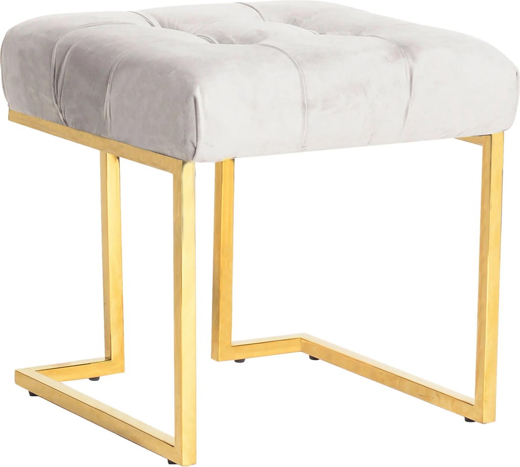 XXXLutz TABURET, kov, textil, 48/48/48 cm - Taburety - 005937046904