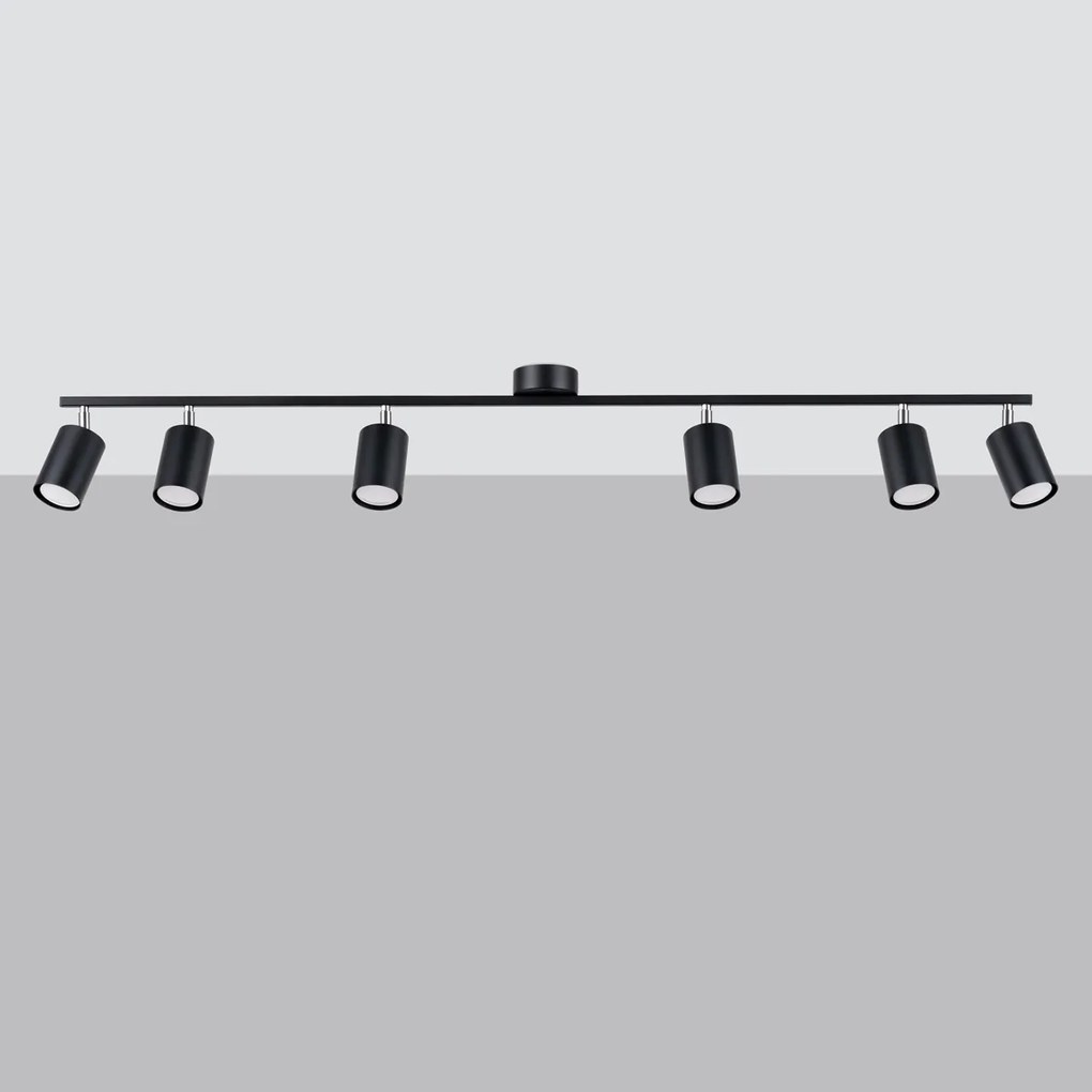 Sollux Lighting Stropní svítidlo LEMMI 6L Černá