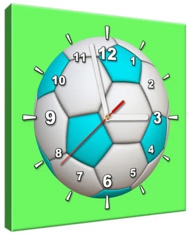 Gario Obraz s hodinami Fotbal Velikost: 30 x 30 cm