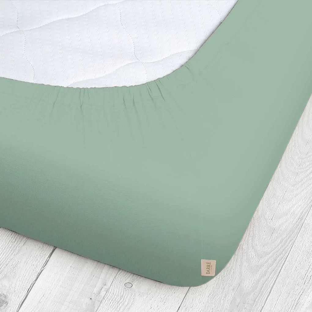 Jersey prostěradlo - new collection pistáciové na výšku matrace do 30 cm Velikost: 200 x 200