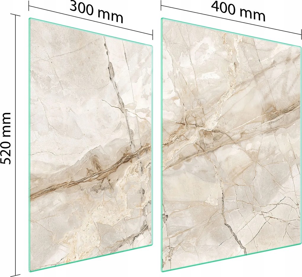 Skleněná Ochranná Deska Na Sporák 70x52 Mramor Tvrzené Sklo