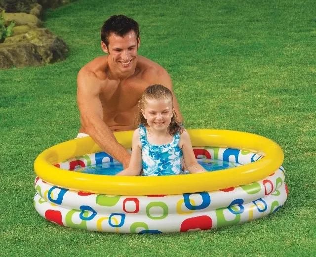 Bazén dětský kulatý s potiskem nafukovací 168 x 40 cm