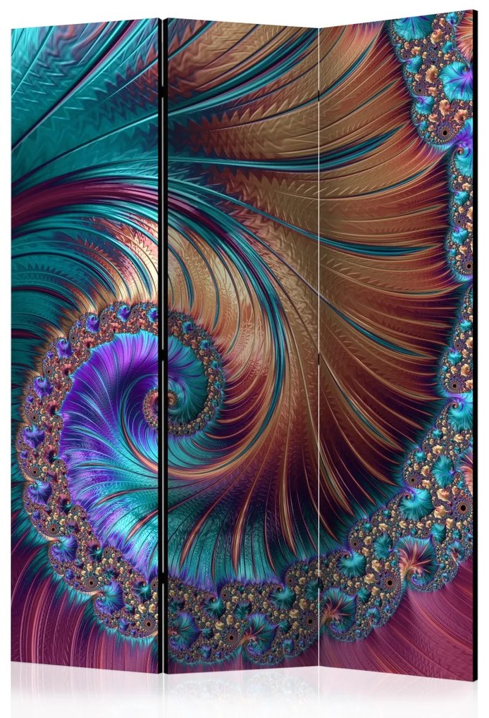 Paraván barevné fraktály Velikost (šířka x výška): 135x172 cm