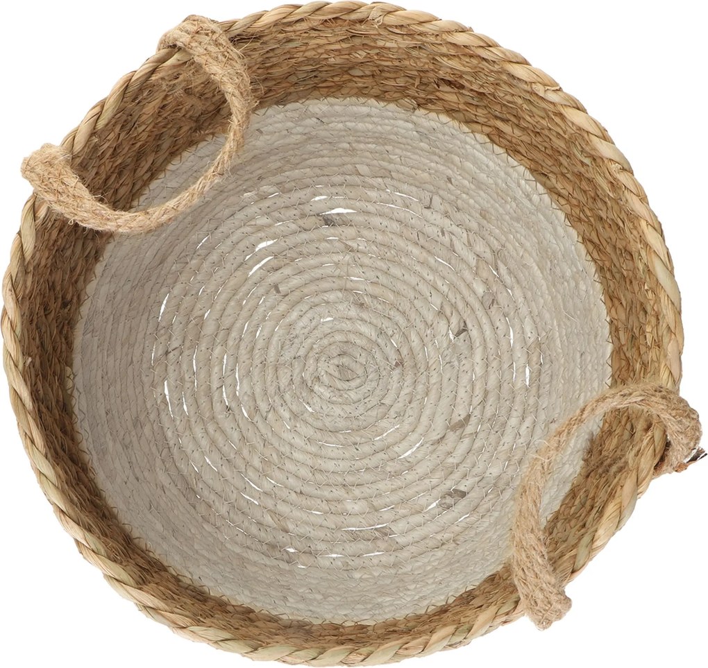 Tutumi Tutumi, sada přírodních košů Boho 2ks YT21B-34, bílá-hnědá, HOM-02809