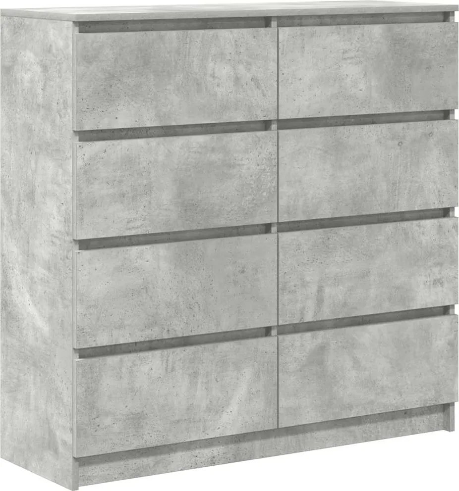 Příborník betonově šedý 100x35x99 cm kompozitní dřevo 3328492