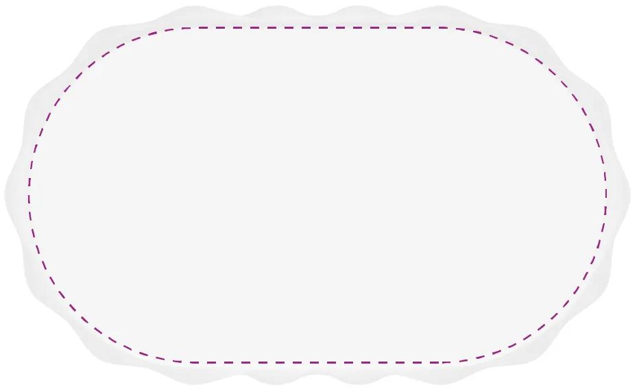 Biante Bavlněný oválný ubrus Olivia OL-002 Proužky na fialovém 100x160 cm