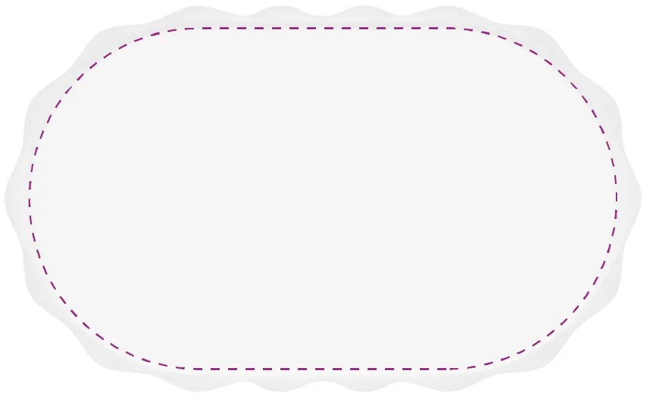 Biante Bavlněný oválný ubrus Sandra SA-296 Drobné fialové kvítí na bílém 140x220 cm
