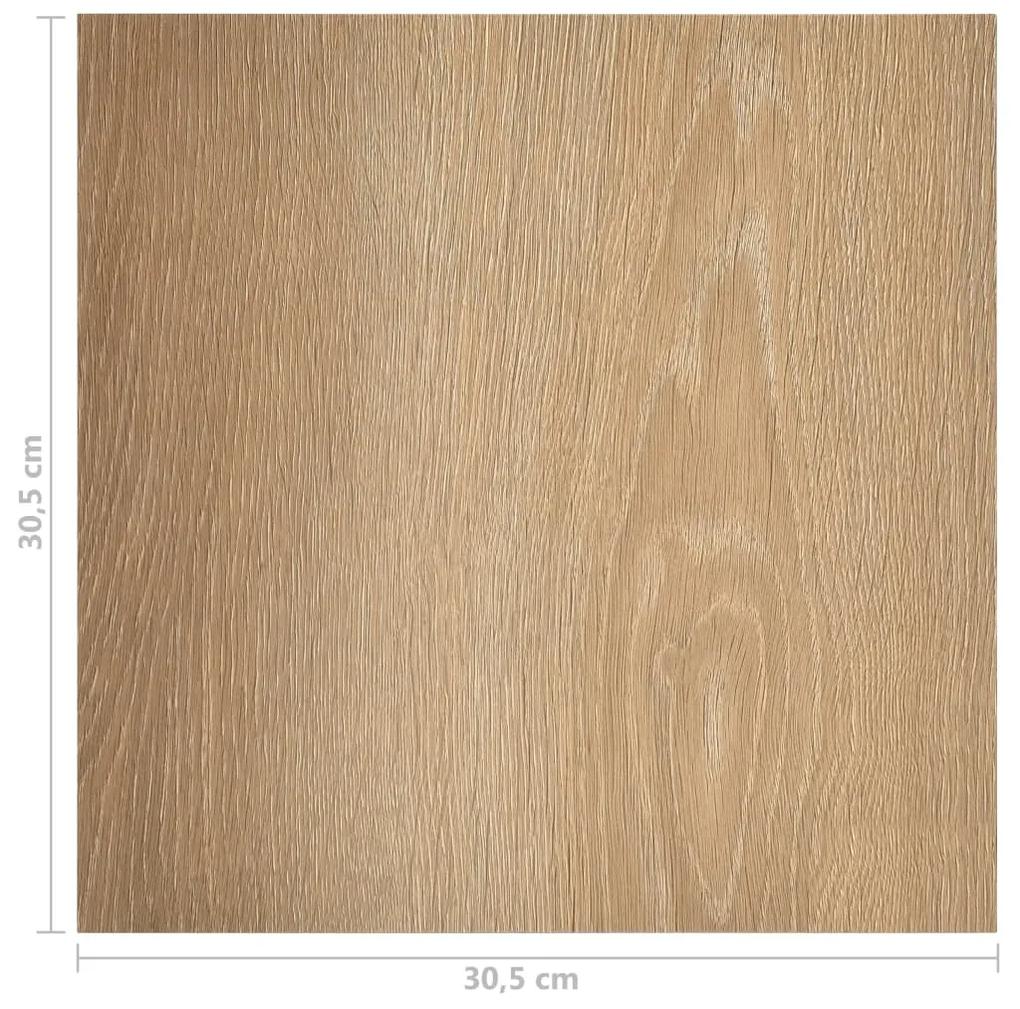 Samolepicí podlahové desky 55 ks PVC 5,11 m² hnědé,  324666