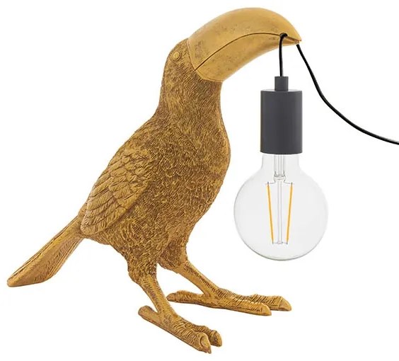 Endon 95077 - Stolní lampa TOCO TOUCAN 1xE27/10W/230V zlatá