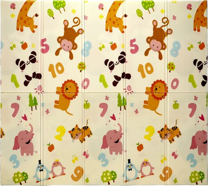 CH Dětská oboustranná podložka Animals 180x200