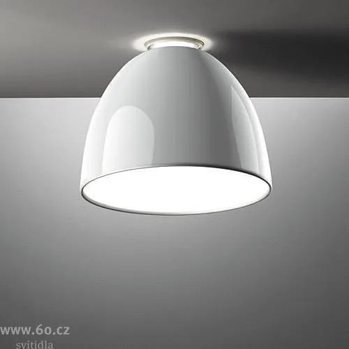 Artemide A246600 Nur Gloss mini soffitto Led White, stropní svítidlo v bílém lesku, 30W LED 2700K, prům. 36cm