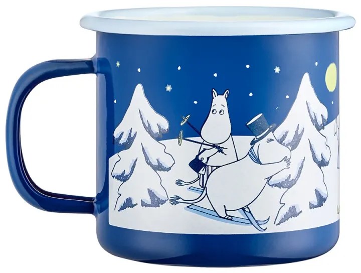 Hrnek Moomin Starry Night 0,37l, smalt / modrý