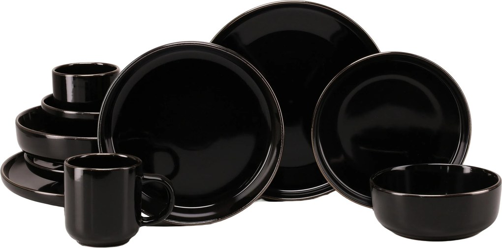 XXXLutz KOMBINOVANÁ SOUPRAVA Nordic Festive Schwarz 10dílné Creatable - Online Only nádobí - 007768073901