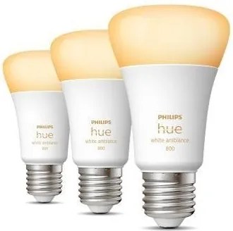 SADA 3x LED Stmívatelná žárovka Philips Hue WHITE A60 E27/6W/230V 2200-6500K