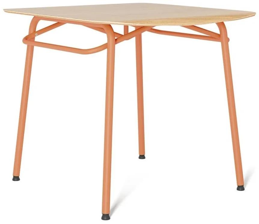 Jídelní stůl Tabanda Troj 80x80 cm, oranžová