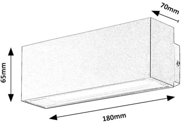 Rabalux 77076 - LED Venkovní nástěnné svítidlo MATARO LED/10W/230V IP54 bílá