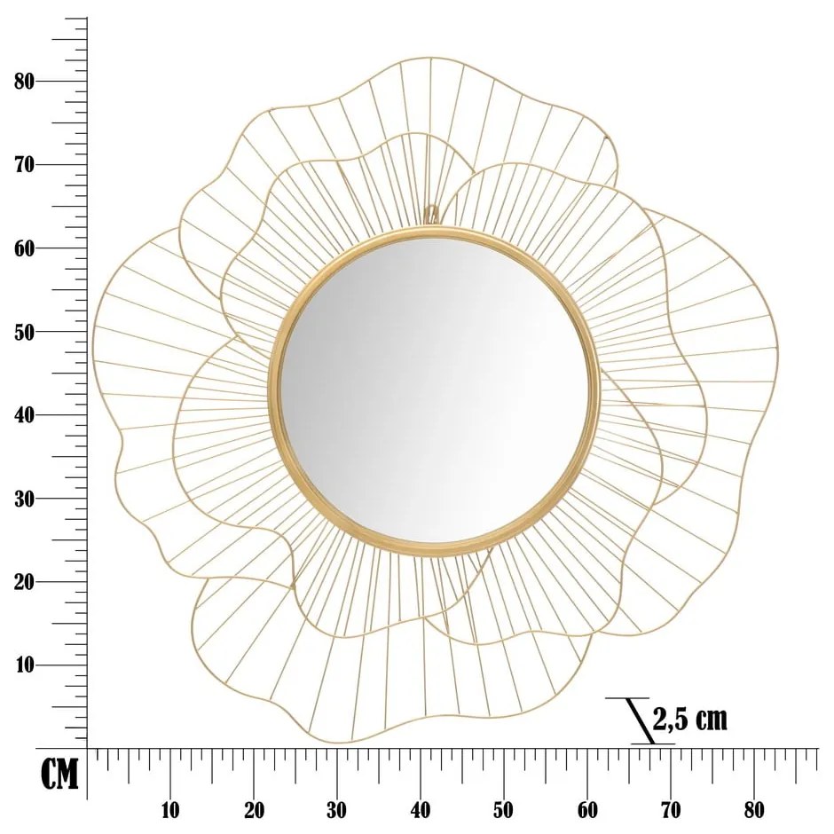 Nástěnné zrcadlo Mauro Ferretti Flot, ø 82 cm