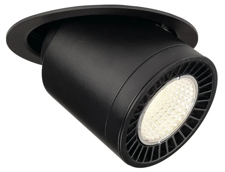 LA 1003313 SUPROS MOVE LED vnitřní stropní vestavné svítidlo, černé, kulaté, 4000K, 60°, CRI90, 3520lm - BIG WHITE