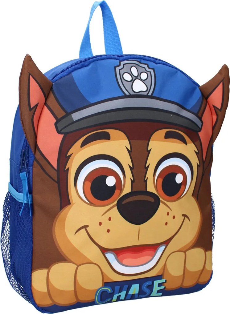 Chlapecký batoh Tlapková patrola – Paw Patrol - motiv Chase s 3D ušima - 7L