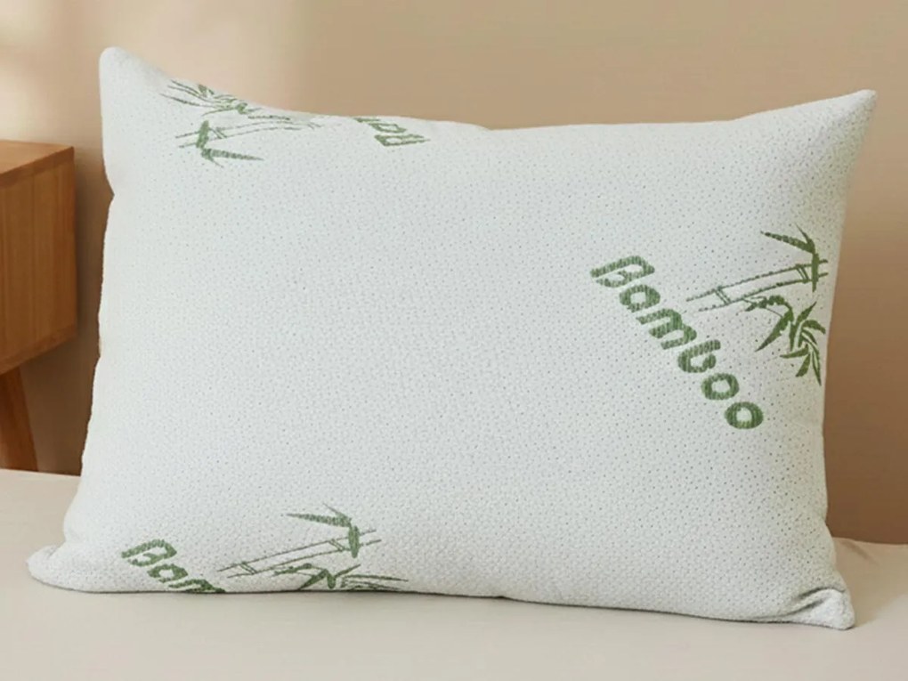 XPOSE® Bambusový polštář s paměťovou pěnou 70x90 cm