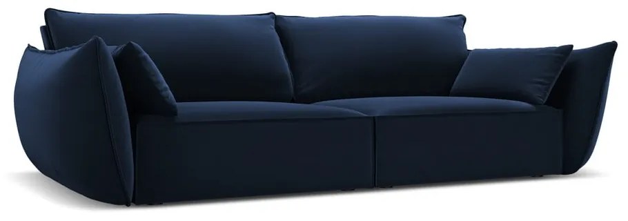 Tmavě modrá sametová pohovka 208 cm Vanda – Mazzini Sofas