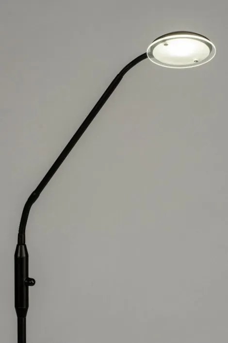 Stojací designová LED lampa se stmívačem Ellena Black