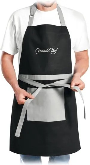 TESCOMA Kuchyňská zástěra GrandCHEF, černá