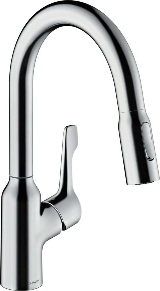 Hansgrohe Focus M43 - Dřezová baterie s výsuvnou sprškou, chrom 71811000