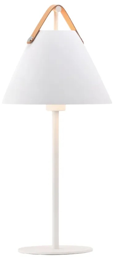 OnaDnes -20% Nordlux Bílá kovová stolní lampa Strap